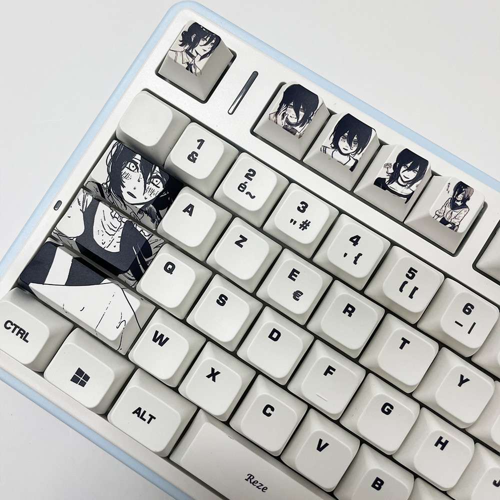 Reze Keycaps Anh Đào Hồ Sơ PBT Nhuộm Thăng Hoa Máy Cưa Xích Người ...