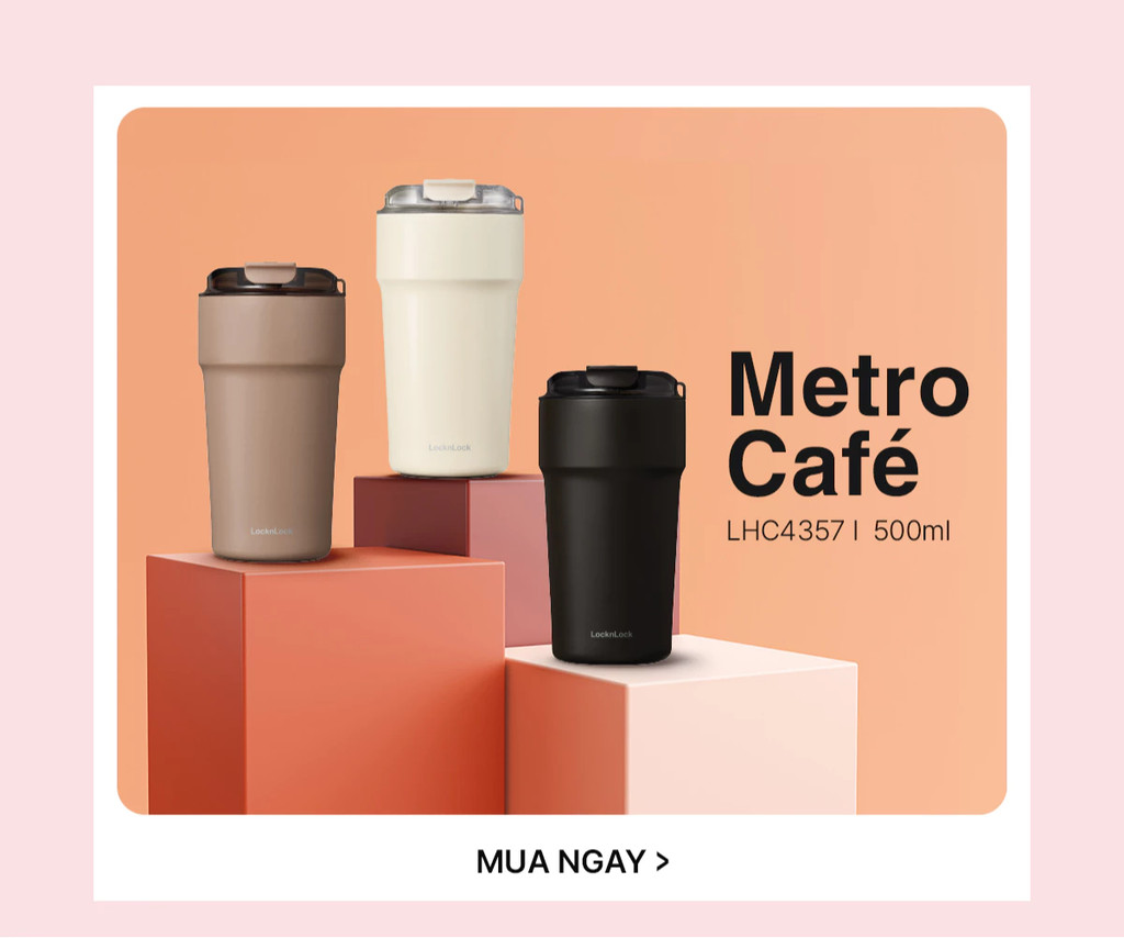 Ly giữ nhiệt LocknLock LHC4357 500ml Metro Cafe Tumbler, Hàng chính ...