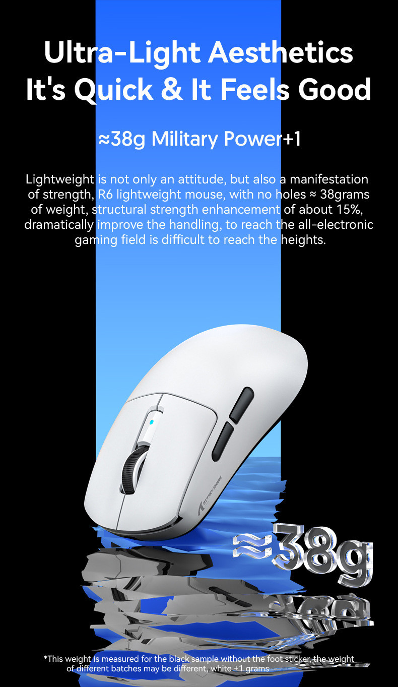 Attack Shark R6 Three Mode Examination Wireless Bluetooth Mute ...
