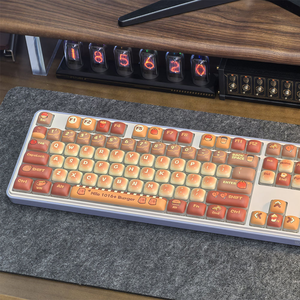 Bánh Mì Pizza Keycap 120 Phím MOG Profile PBT Truyền Ánh Sáng Wooting ...