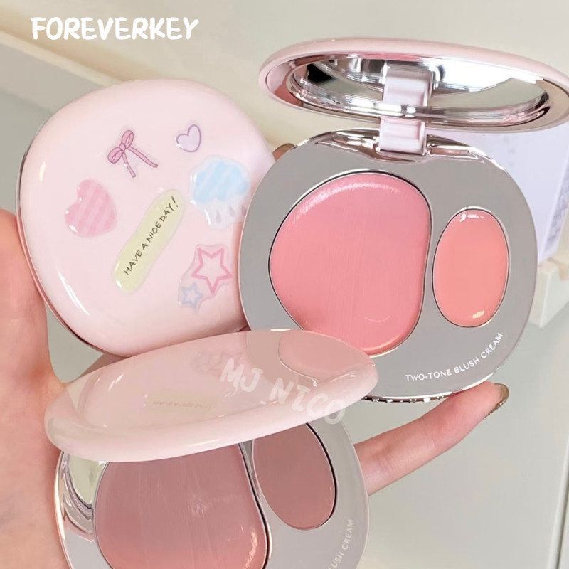 FOREVERKEY Kem Má Hồng Hai Tông Màu Mang Màu Tím Mở Rộng Và Co Lại Màu Lì Tạo Khối Làm Sáng Và ...