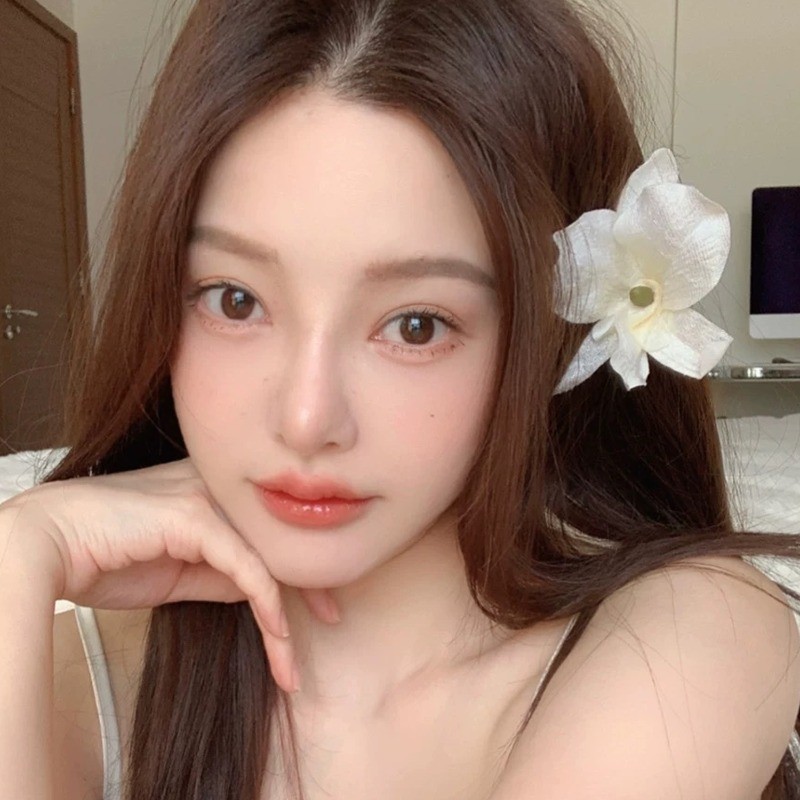 Kẹp tóc mỏ vịt bằng vải bền & hợp kim - Thiết kế hoa cúc nở, Tùy chọn nhiều màu để sử dụng hàng ...