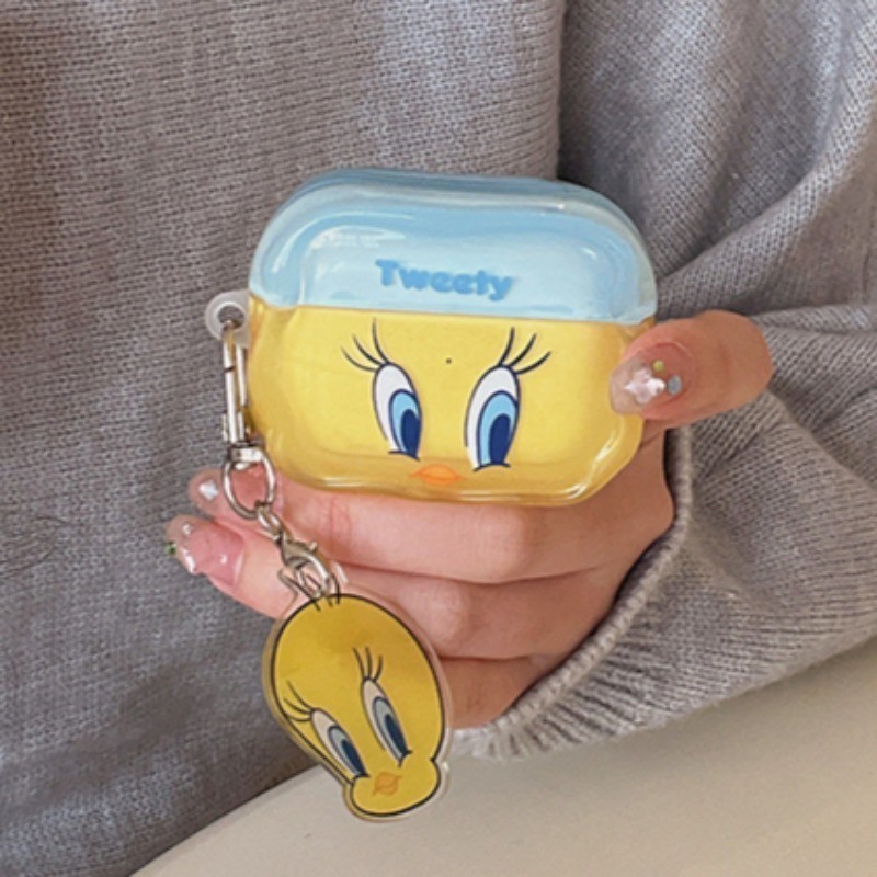 Kawaii Tweety Bird Hook Buckle Vỏ Tai nghe không dây Tương thích cho ...