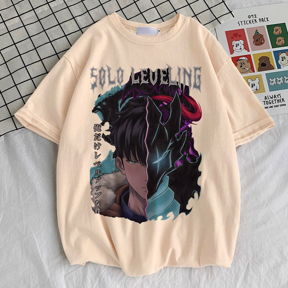 Solo Leveling top tees teen thập niên 80 Gothic Hợp Thời Trang Retro Áo ...