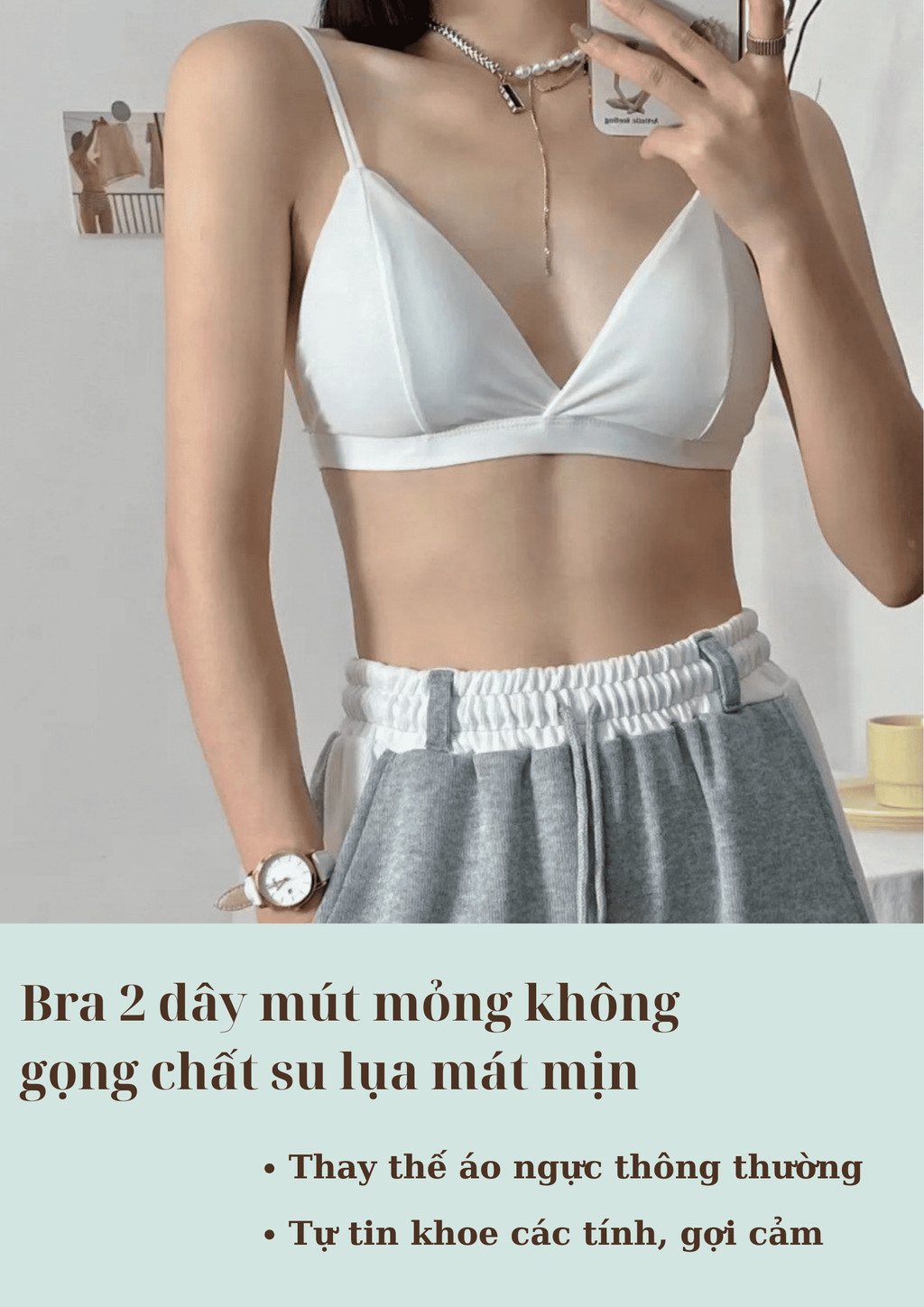 Áo lót ĐỆM MỎNG FREESIZE DORIS, bra su lụa thoáng mát BR8037 dây mảnh co giãn không gọng ...