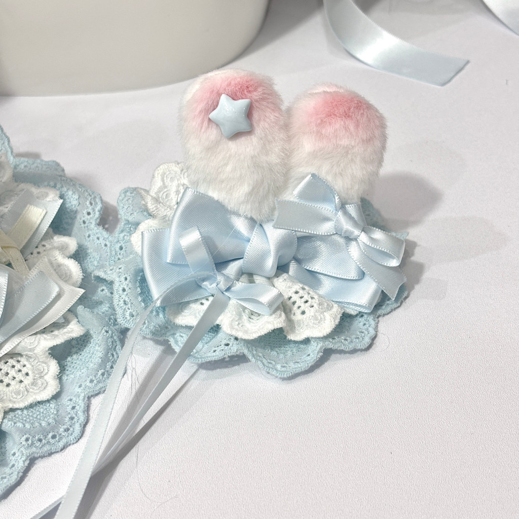 Chính Hãng Gothic Tay Có Thể Làm Việc Tai Thỏ Nơ Ruy Băng Mỏ Vịt Kẹp ...