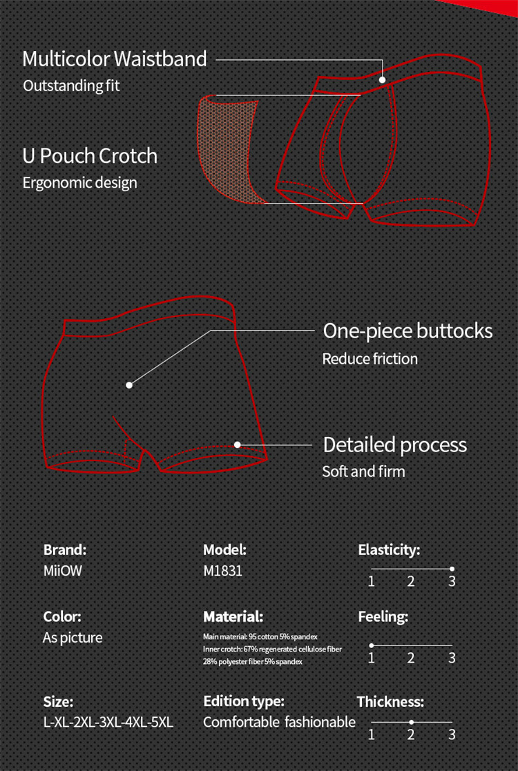 MiiOW 6 Quần Short Hông Nâng Người và Quần Lót Boxer Nam M1831 | Shopee Việt Nam