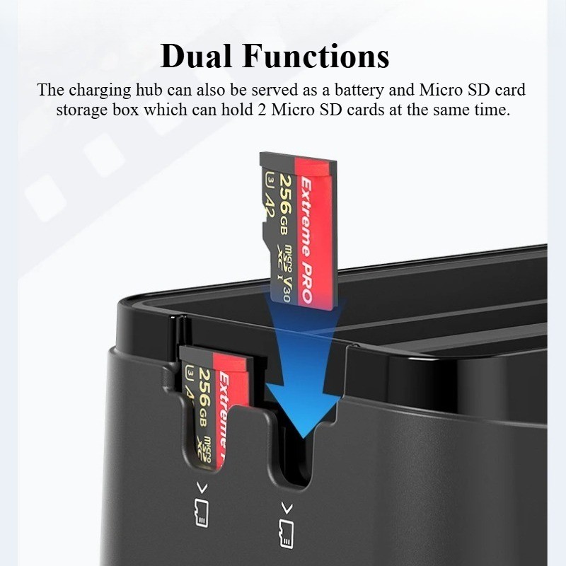 Dành Cho Insta 360 X5 Sạc Pin Trung Tâm Sạc Nhanh 3 Pin Camera Hành ...