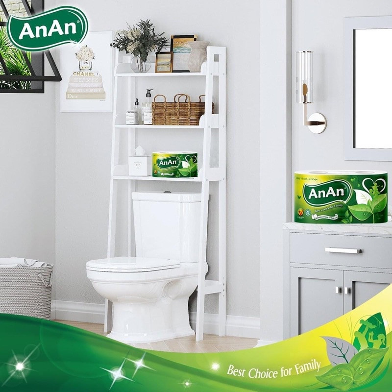 Lốc 10 Cuôn Giấy Vệ Sinh An An Bathroom Tissue 2 lớp (Bibistore TB) | Shopee Việt Nam