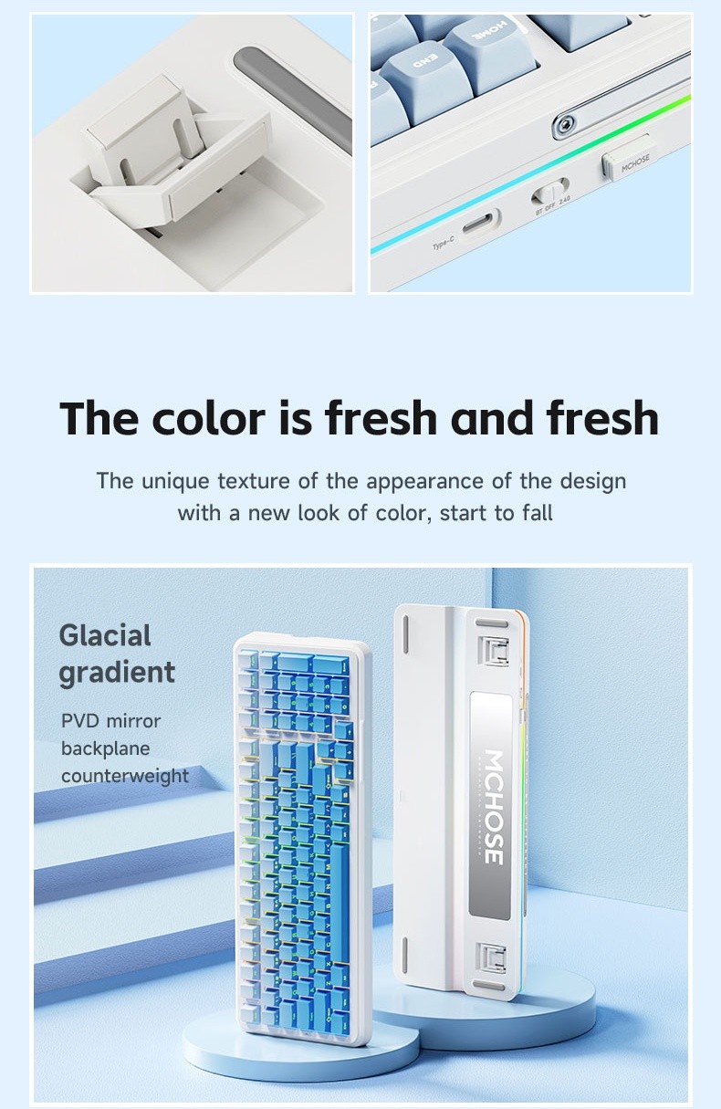 Hàng có sẵn!2025 Mới! MCHOSE K99 v2 bàn phím cơ tùy chỉnh bluetooth không dây bàn phím chơi game ...