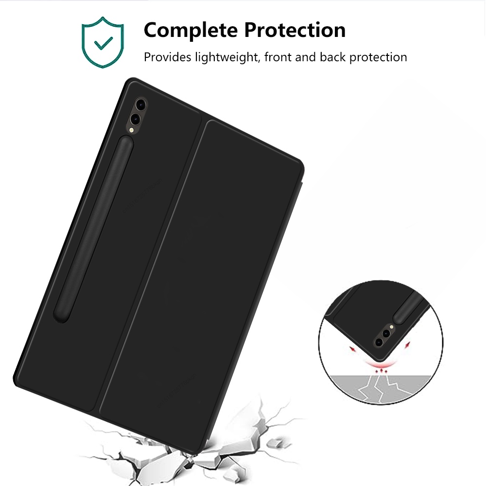Ốp Bao Da Máy Tính Bảng Nắp Lật Nam Châm Chống Sốc Cho Samsung Galaxy