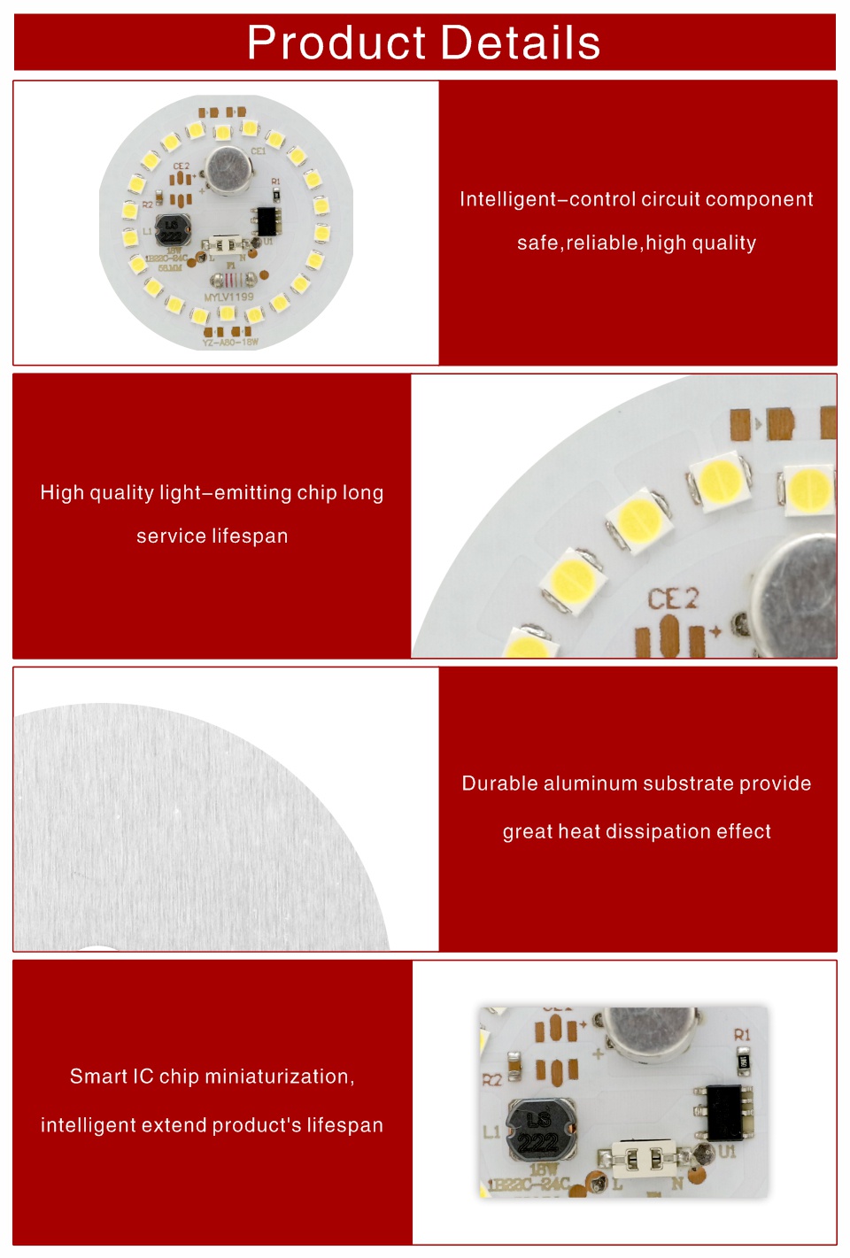 Chip Đèn led Tròn 5w 7w 9w 12w 15w 18w 2835smd ac 220v Chất Lượng Cao | Shopee Việt Nam