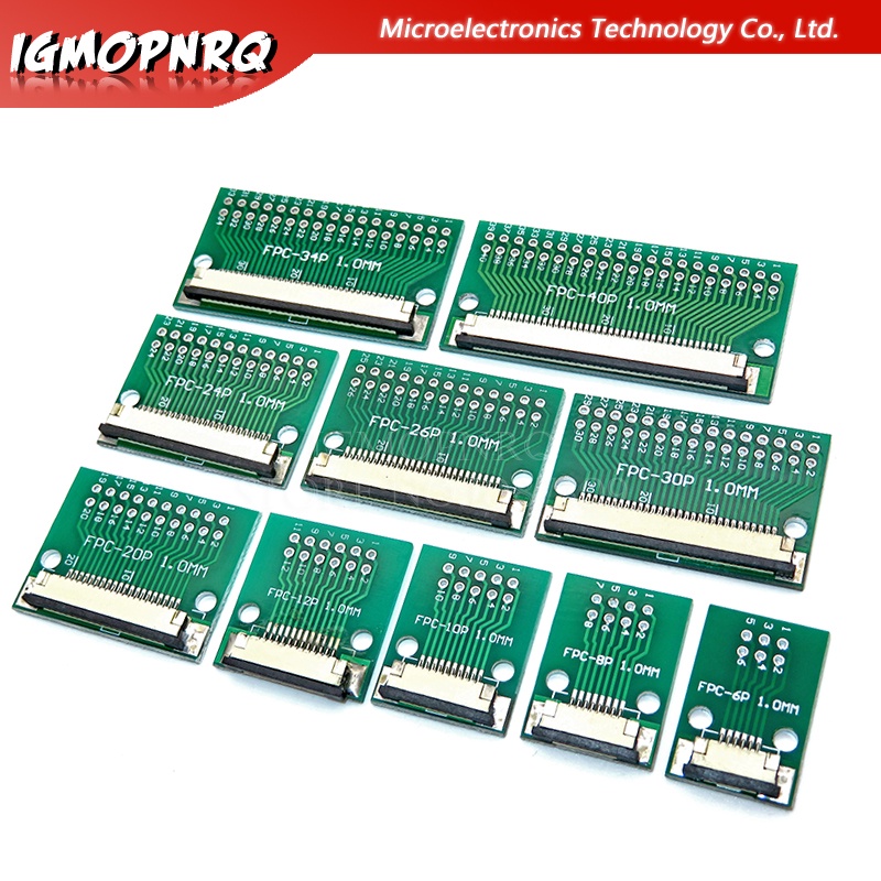 Fpc / ffc Đầu Nối Chuyển Đổi Cáp Dẹt 1mm diy 6p / 8p / 10p / 20p / 30p / 40p / 60p | Shopee Việt Nam