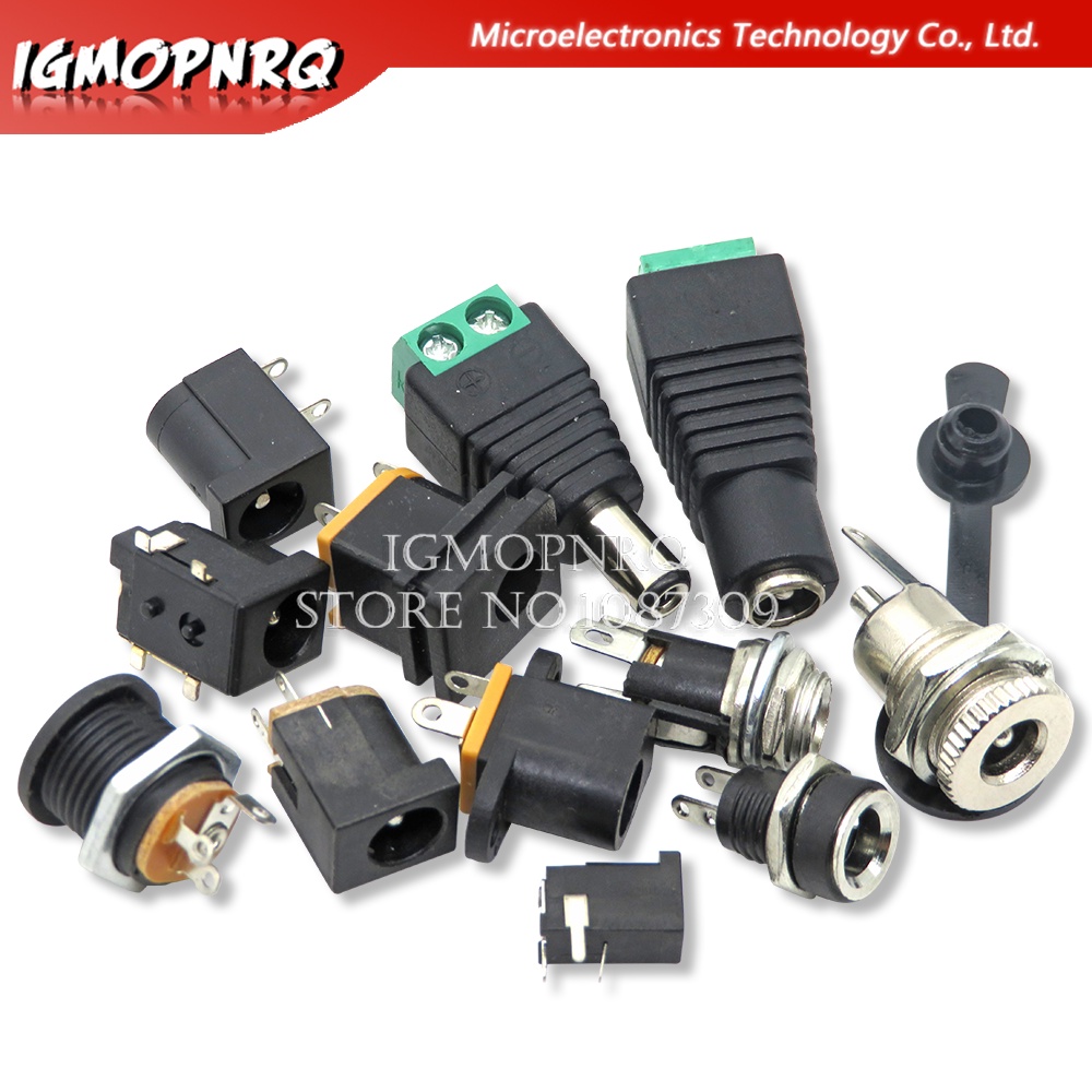Set 5-10 Đầu Cắm dc005 dc099 dc012 dc022 5.5X2.1Mm 5.5 * 2.5mm Cho Thiết Bị Kết Nối cctv 5.5 x 2 ...