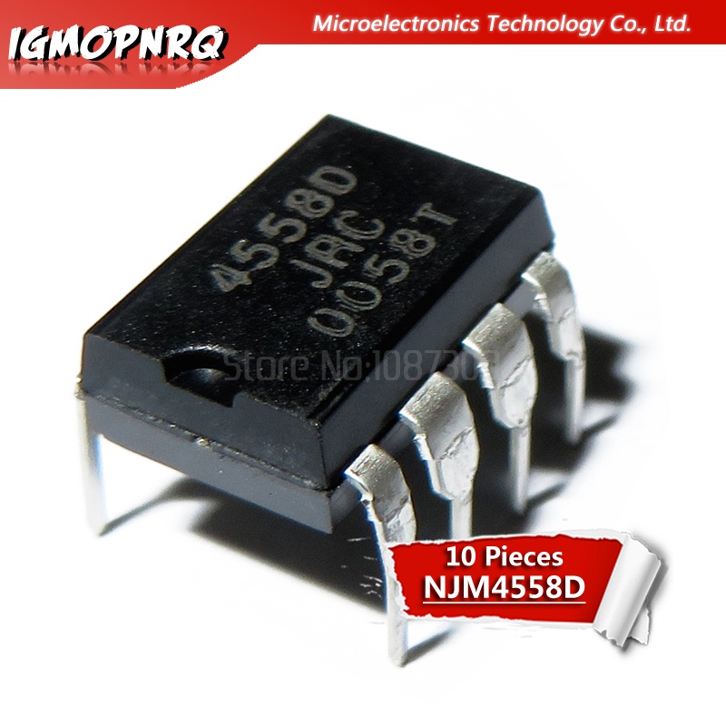 Bộ 10 Linh Kiện Khuếch Đại Kép dip8 4558d 4558 Hjm4558D | Shopee Việt Nam