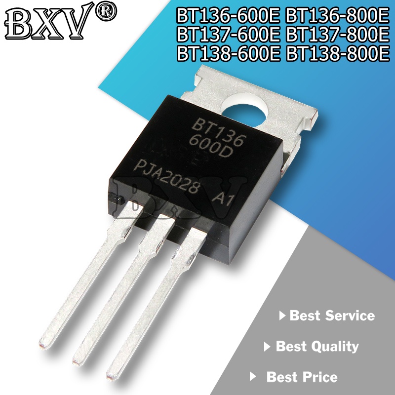 Set 10 Linh Kiện Điện Tử BT136-800E BT136 BT136-800 800V 4A BT136-600E BT137-600E BT137-800E ...
