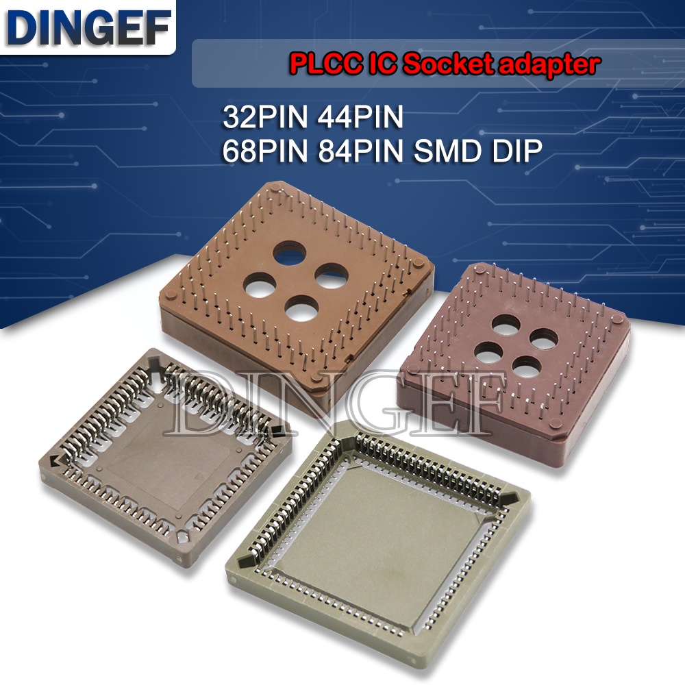 Set 10 Ổ Cắm Điện plcc44 plcc68 plcc84 plcc32-smd ic 32 44 68 84 pin ...