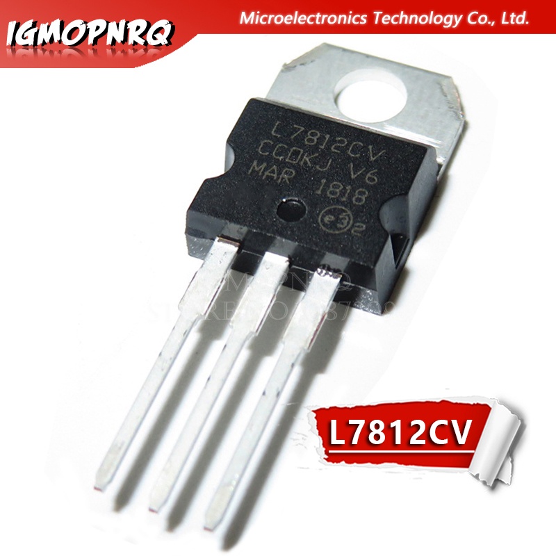 Bộ 10 Linh Kiện Điều Chỉnh Điện Áp l7812cv l7812 ka7812 mc7812 12v 1.5a ...