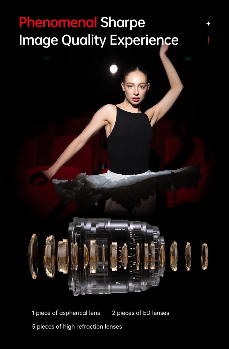 Viltrox 27mm F1.2 PRO APS-C Tự động lấy nét khẩu độ lớn Ống kính máy ảnh không gương lật ...