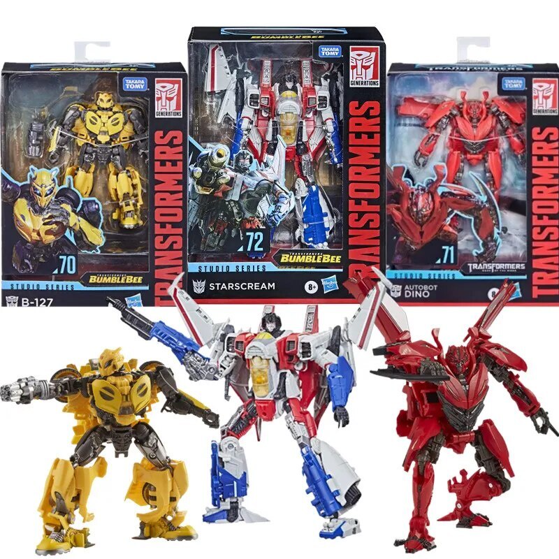 Hasbro Transformers Toys Studio Series SS70 71 Deluxe Bumblebee Dino ...