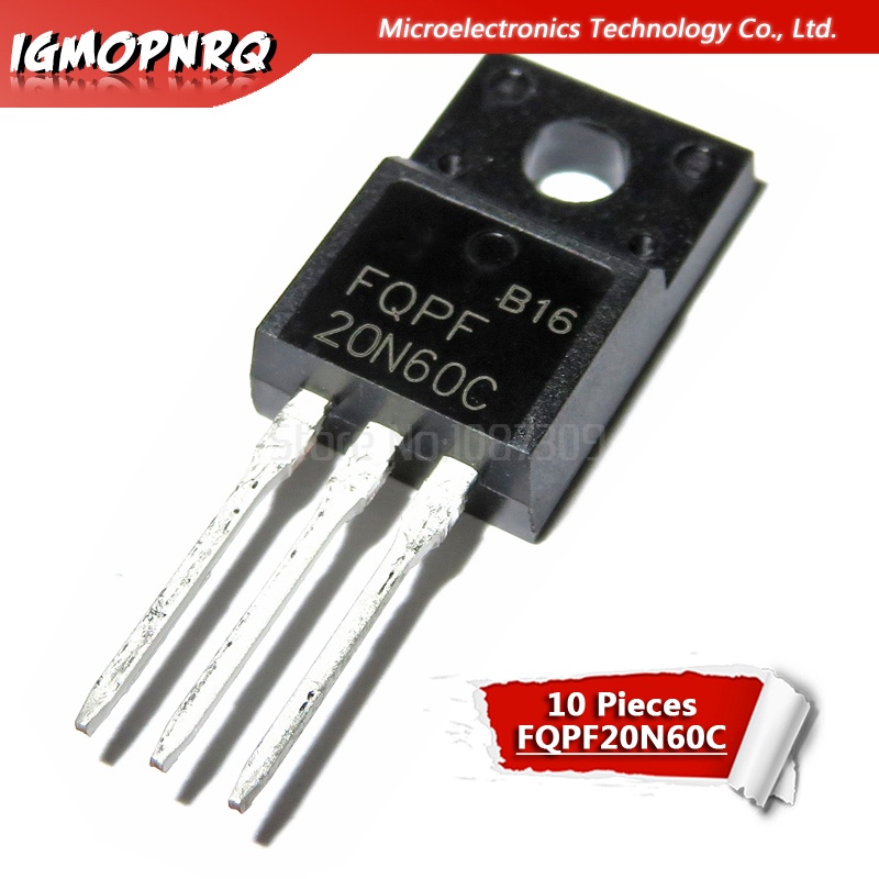 Bộ 10 Linh Kiện Điện Tử fqpf20n60 20n60 20n60c fqpf2060c to-220 ...