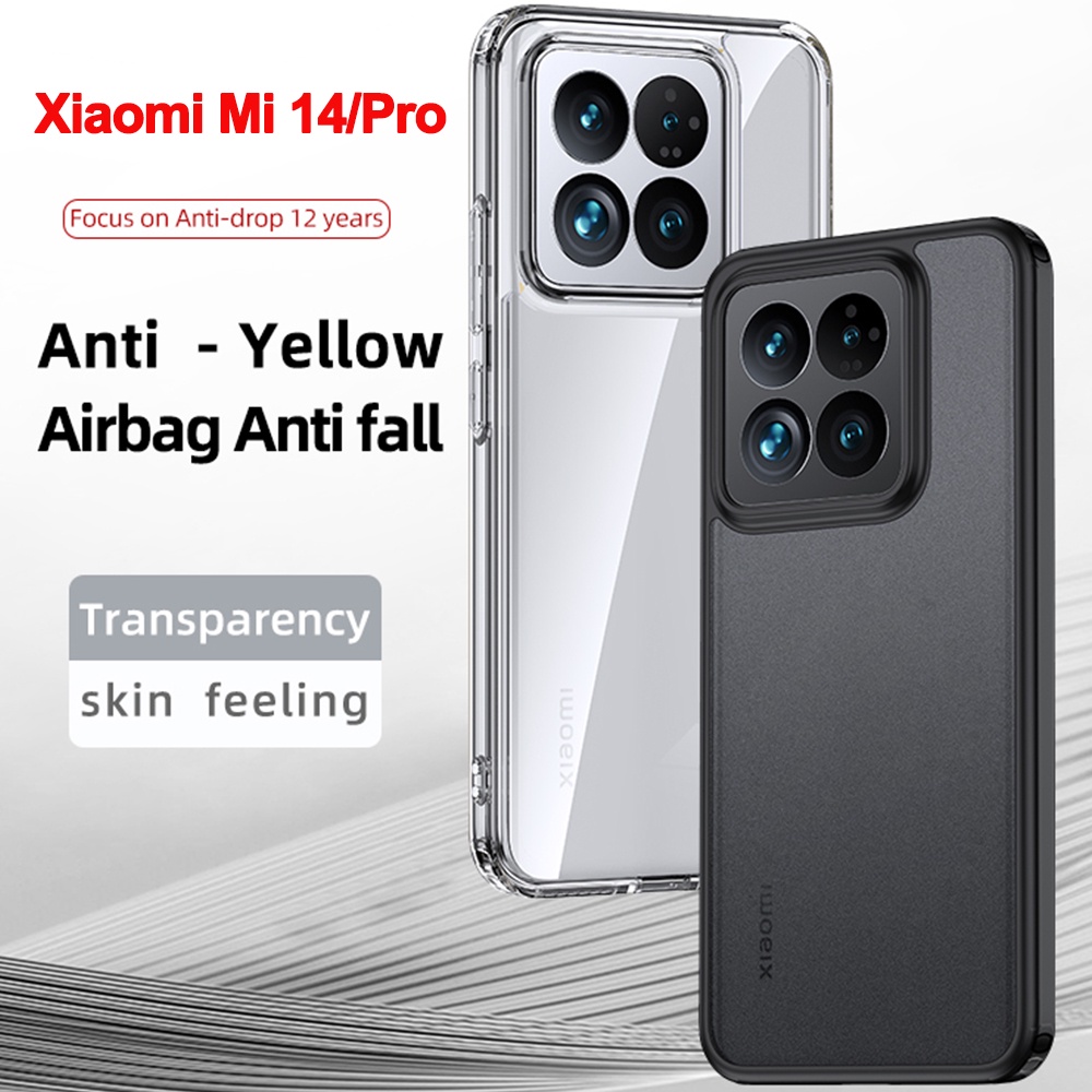 Ốp Điện Thoại TPU Mềm + PC Cứng Trong Suốt Chống Sốc Cho Xiaomi 14 Pro MI 14 MI14 | Shopee Việt Nam