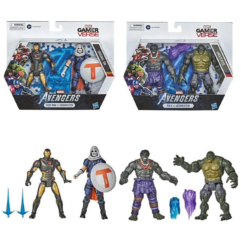 Hasbro Marvel Gamerverse Collectible Iron Man vs Taskmaster Hulk vs ...