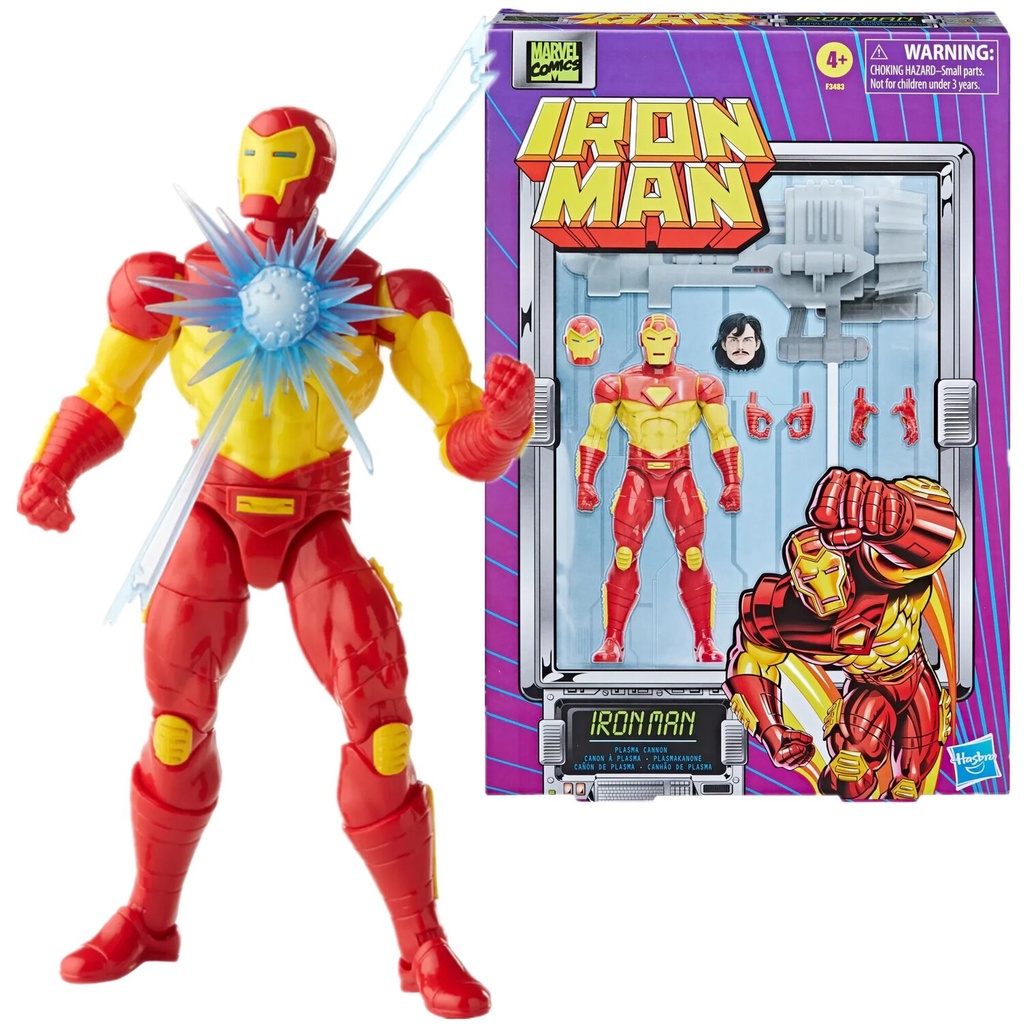 Stock Hasbro Marvel Legends Series Marvel Comics Deluxe Retro Iron Man ...