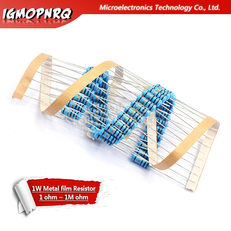 Set 20 Điện Trở Màng Kim Loại 1w 1% 1k ~ 100k 1k 2k 10k 15k 20k 100k ...