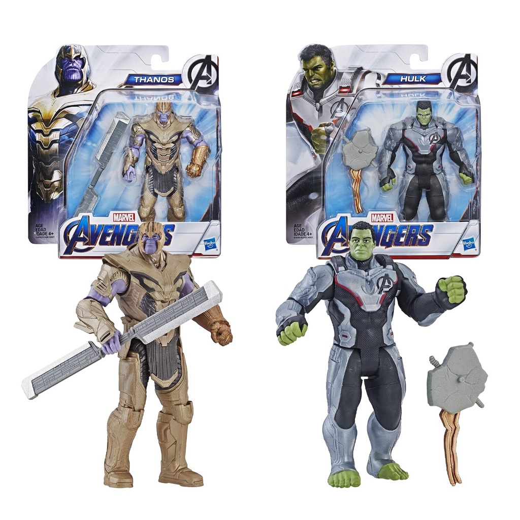 Hasbro Avengers Marvel Endgame Team Suit Hulk Thanos Deluxe Action ...