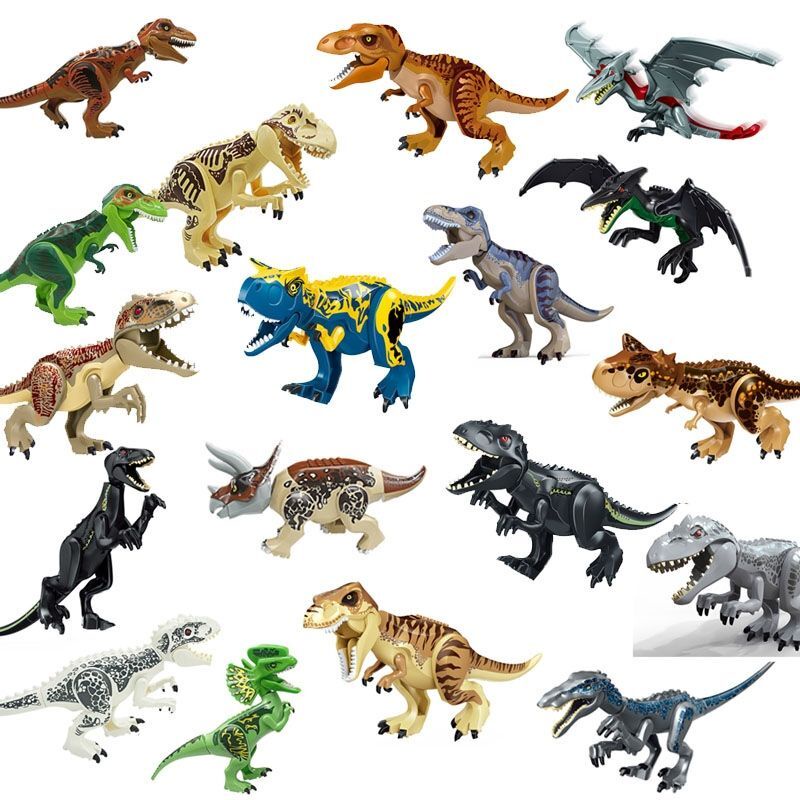 Compatible with LEGO large Jurassic full set of dinosaur overlord swift ...