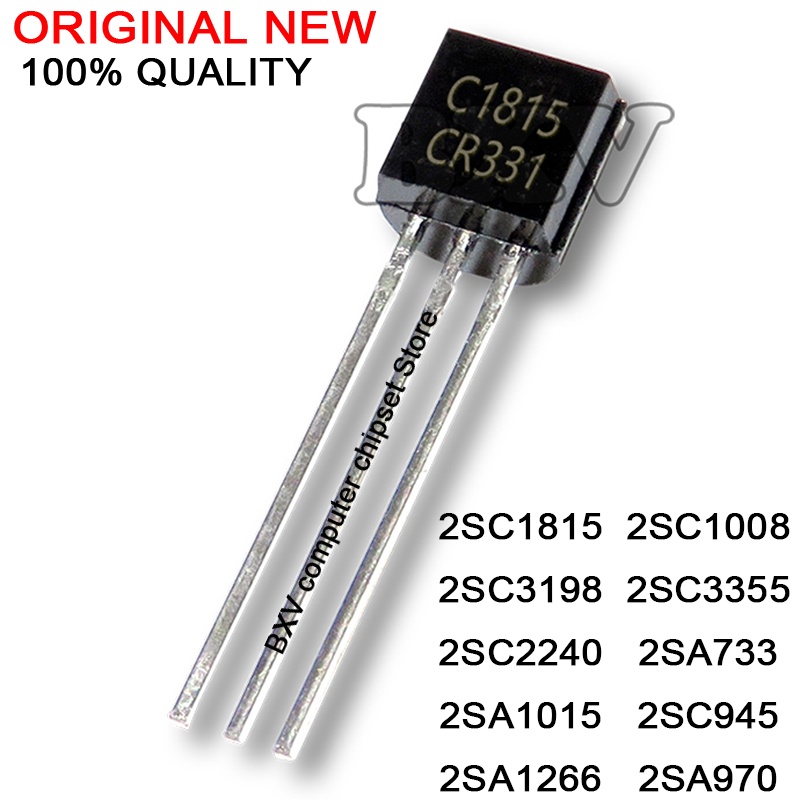 Set 100 Linh Kiện Điện Tử 2sc1815 2sc3198 2sc945 2sa1015 2sa1266 2sa733 ...
