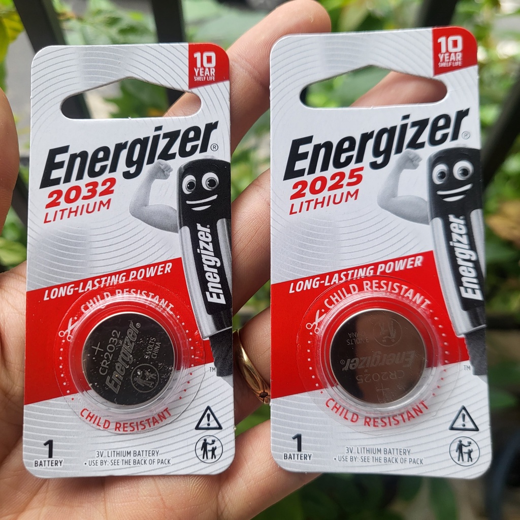 Vỉ 1 viên pin CR2032 CR2025 Energizer Pin cúc áo 3V dùng cho điều khiển ...