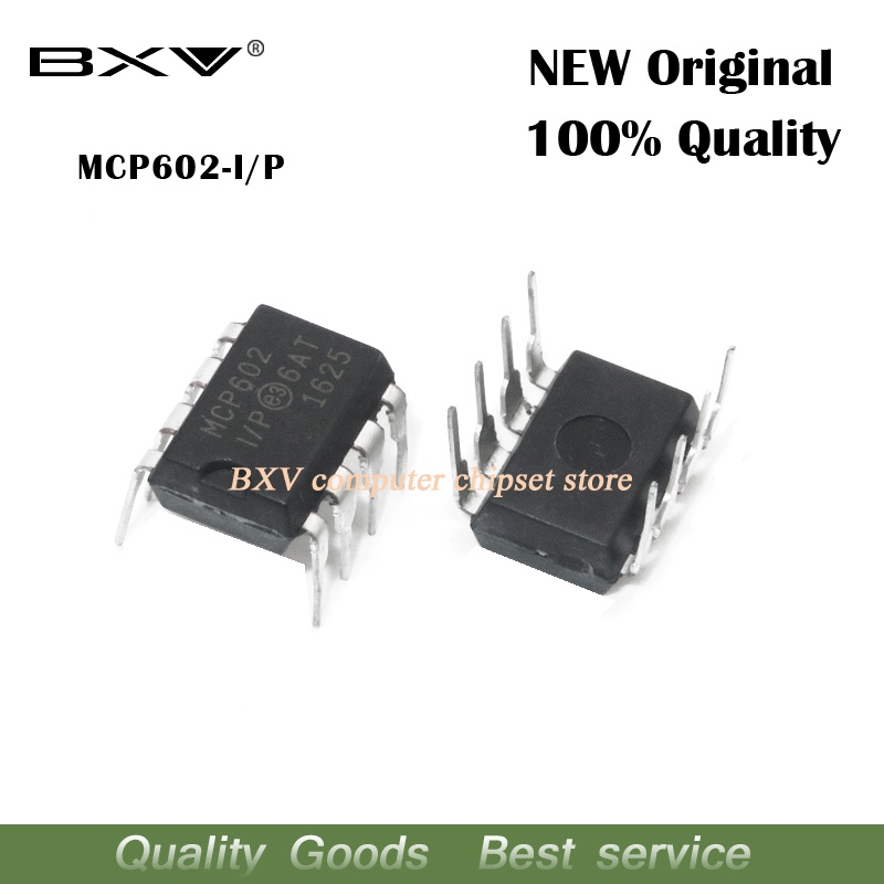 Bộ 10 Linh Kiện Điện Tử mcp602-i / p dip8 mcp602 dip dip8 2.7v to 5.5v ic | Shopee Việt Nam
