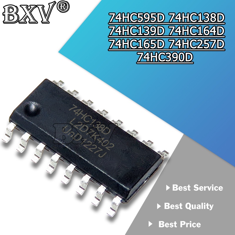 Set 10 Chip 74HC165D 74HC165 SOP SN74HC165DR SN74HC165 74HC595 74HC595D ...