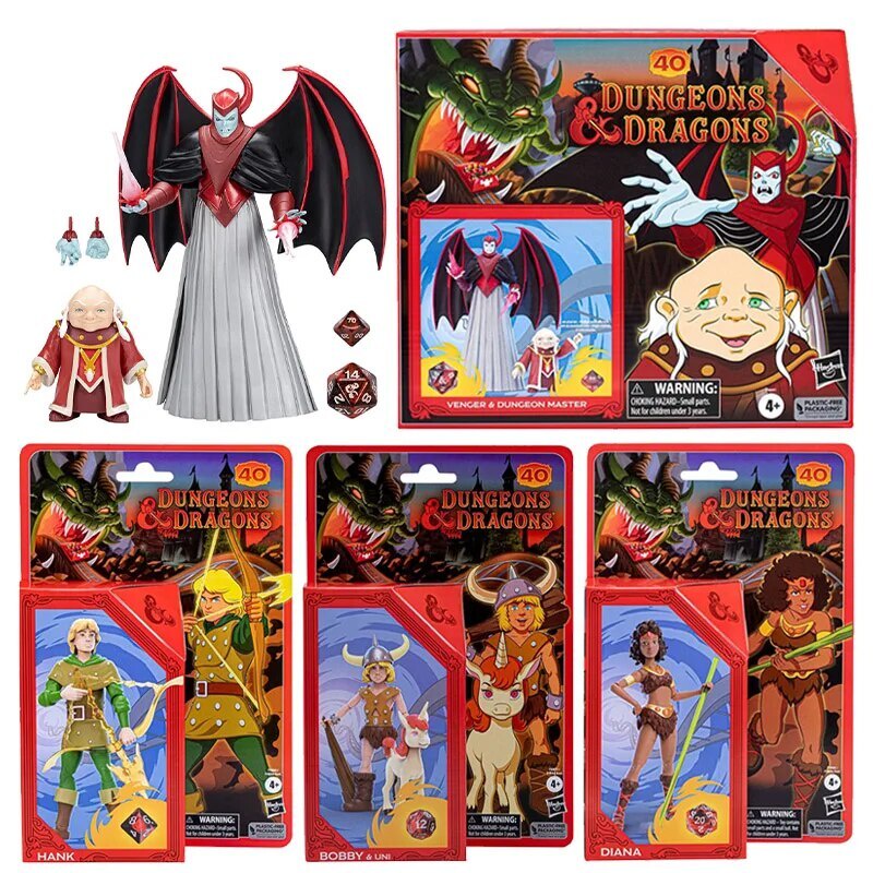 Hasbro Dungeons & Dragons Classics Hank Diana Bobby Uni Dungeon Master ...