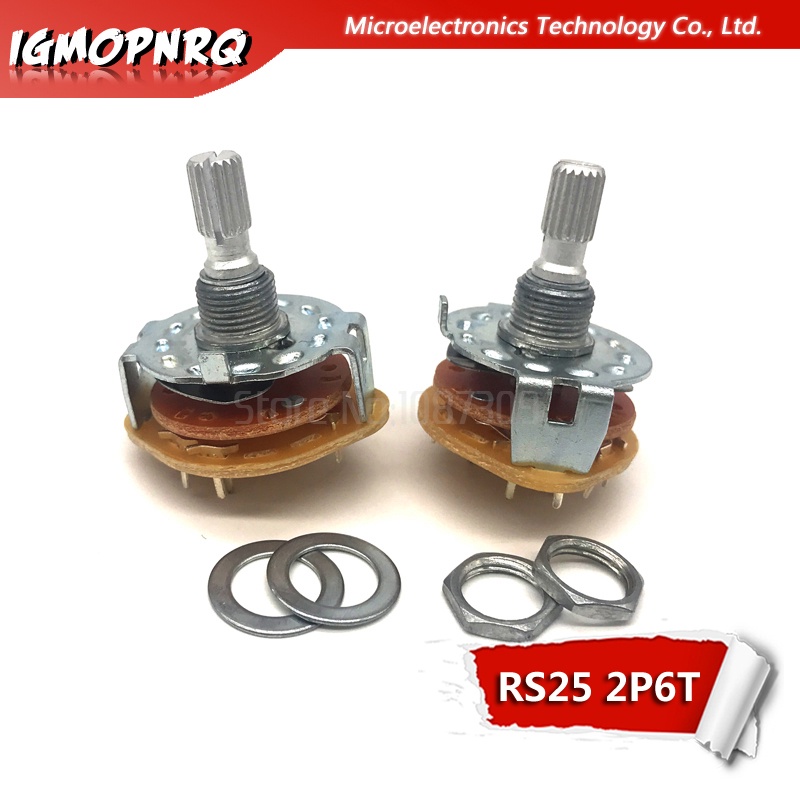 Set 2 Công Tắc Xoay rs25 band 2p6t 2 Cực 6 Vị Trí | Shopee Việt Nam