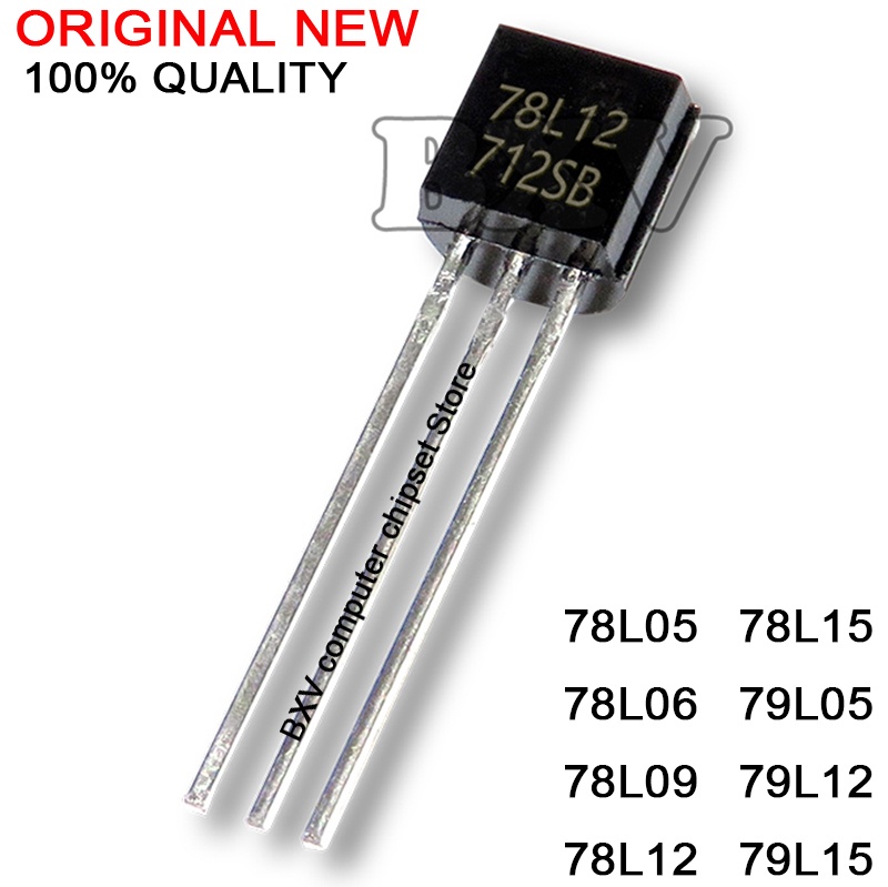Bộ 50 Linh Kiện Điện Tử 78L05 TO92 L78L05 78L06 78L09 78L12 78L15 79L05 ...