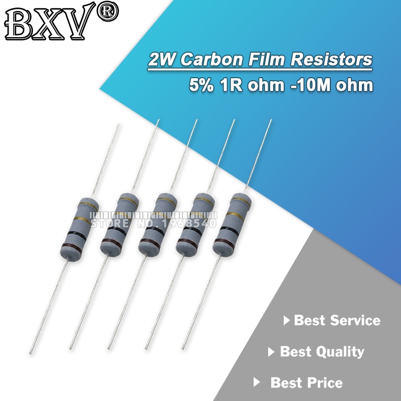 Set 20 Điện Trở Màng carbon 2w 5% 0.1r-10r 0.1r 1r 1.2r 2.2r 4.7r 5.1r 6.2r 7.5r 10r Chuyên Dụng ...