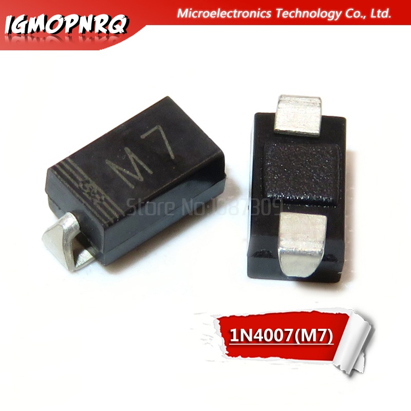 Set 100 Đi Ốt Chỉnh Lưu m7 1n4007 1000v in4007 1a Chuyên Dụng | Shopee ...
