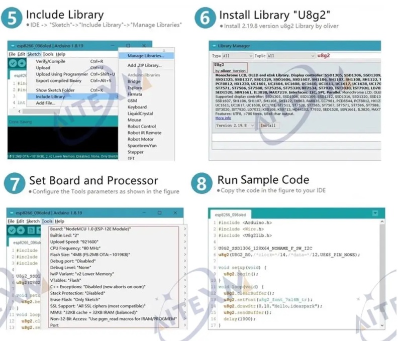 Bản Mạch Phát Triển nodemcu esp8266 v3 Màn Hình Led 0.96 inch ch340 esp ...