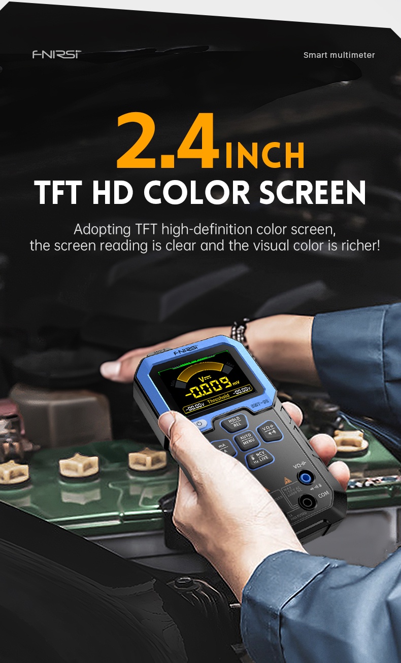 FNIRSI DMT-99 Digital Multimeter True RMS 10000 Counts Resistance ...