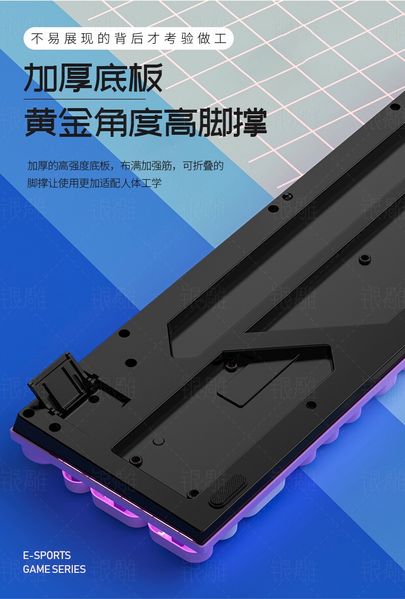 Bàn Phím Cơ Chơi game eagle k600 Có Dây Màu Sắc Dạ Quang Phong Cách punk Độc Đáo Chất Lượng Cao ...