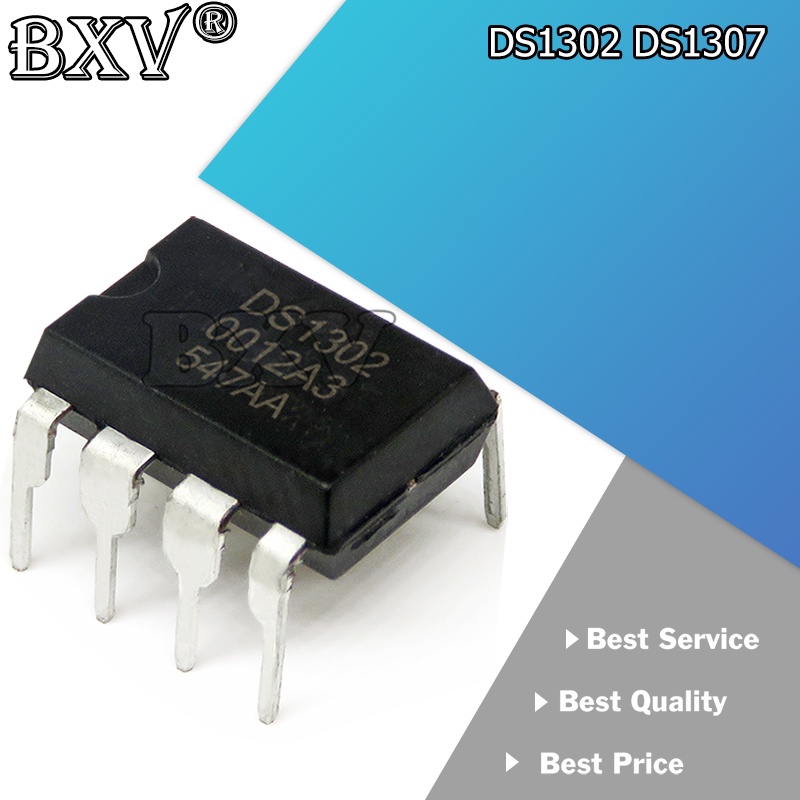 Set 10 Đồng Hồ Thời Gian Thực ds1307 1307 ds1302 1302 dip-8 64x8 ...