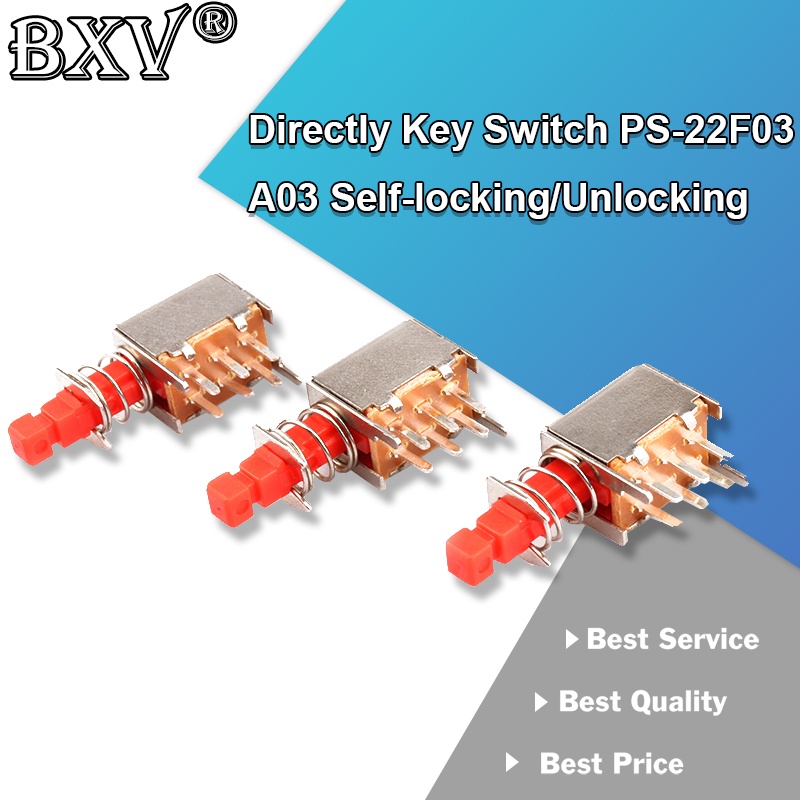 Set 10 Công Tắc Nhấn Tự Khoá ps-22f03 a03 6pin | Shopee Việt Nam