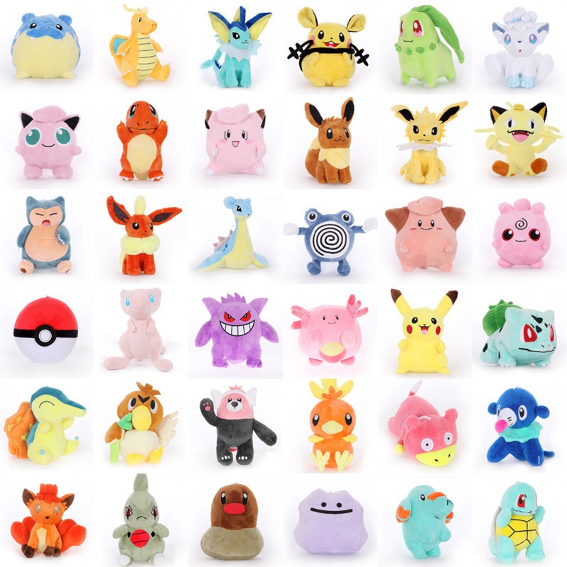 Thú Nhồi Bông 50 Kiểu Hoạt Hình pokemon pikachues charmander eevee ...