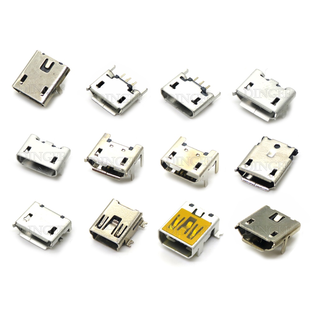 Set 20 Ổ Cắm 5 Chấu 10 pin smd micro usb type b female placement 12 ...