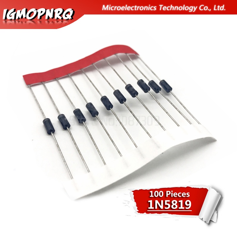 Bộ 100 Đi Ốt in5819 do-41 1a 40v schottky 1n5819 dip | Shopee Việt Nam