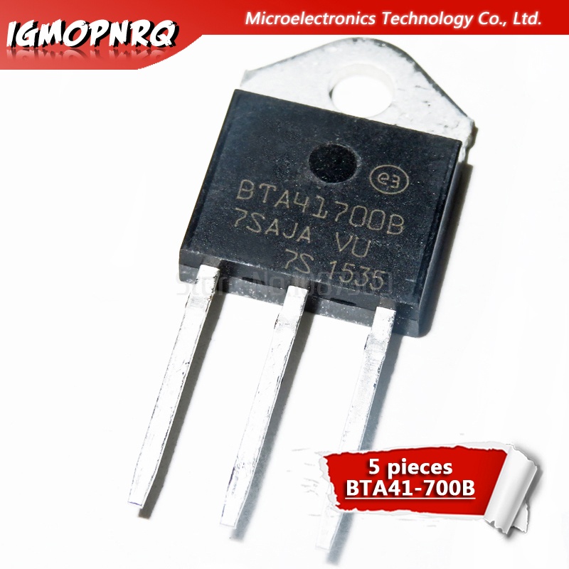 Set 5 Bu Lông bta41-700b bta41700b bta41-700 bta41 to-3p triacs 40 amp ...