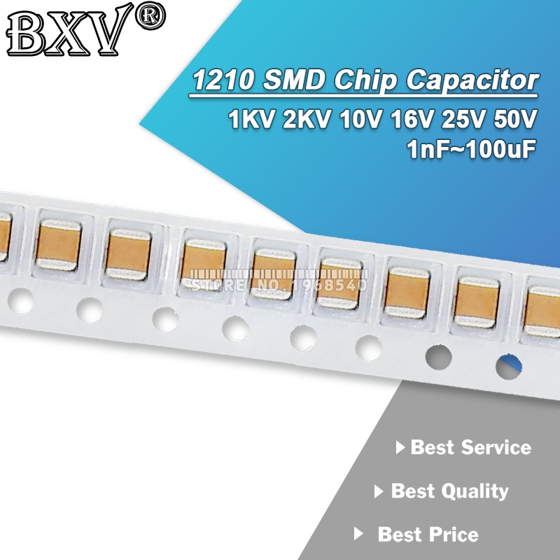 Tụ Điện smd 1210 smd 1kv 2kv 10v 16v 25v 50v 1nf 4.7nf 100nf 470nf ...